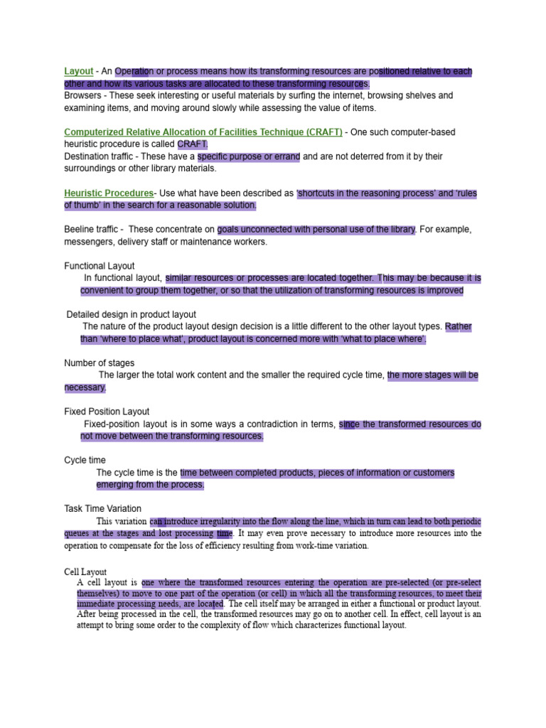 Understanding Facility Layout Types | PDF