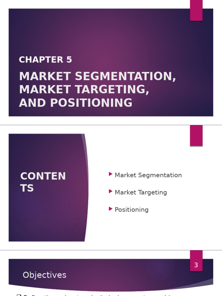 CHAPTER 5 - Market Segmentation, Market Targeting, and Positioning ...