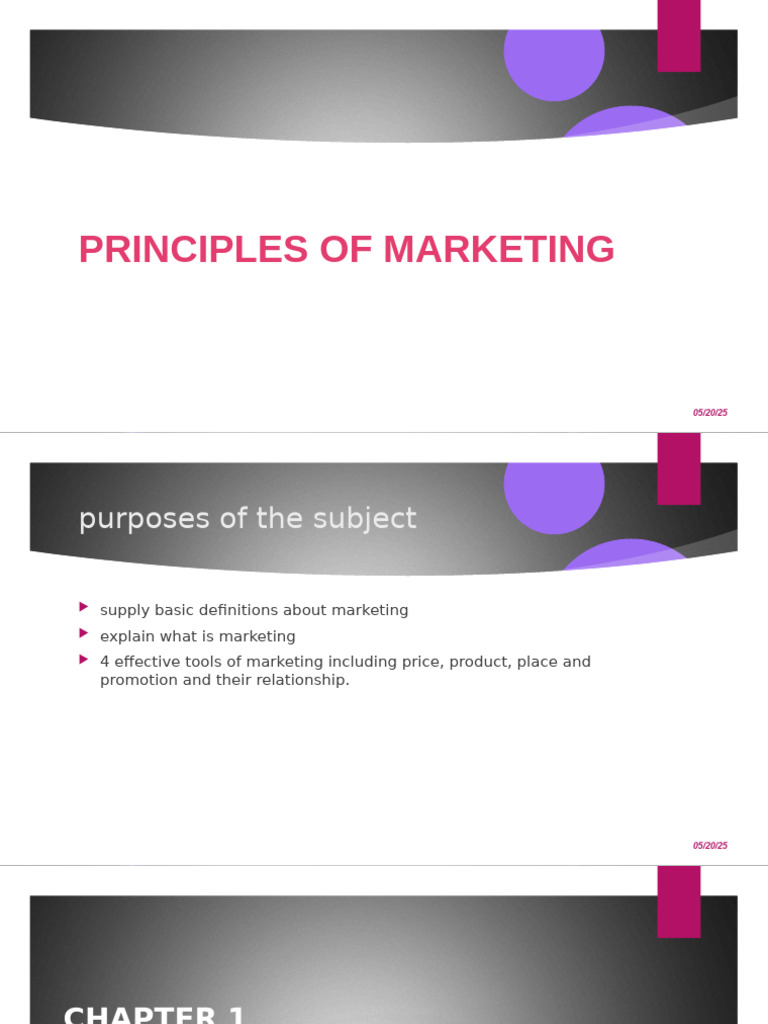CHAPTER 1 - Introduction to Marketing | PDF