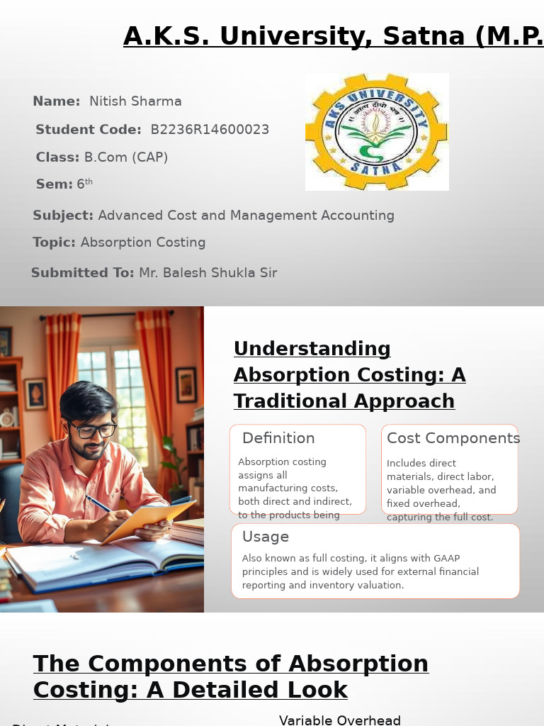 Understanding Absorption Costing Basics | PDF | Inventory | Business ...