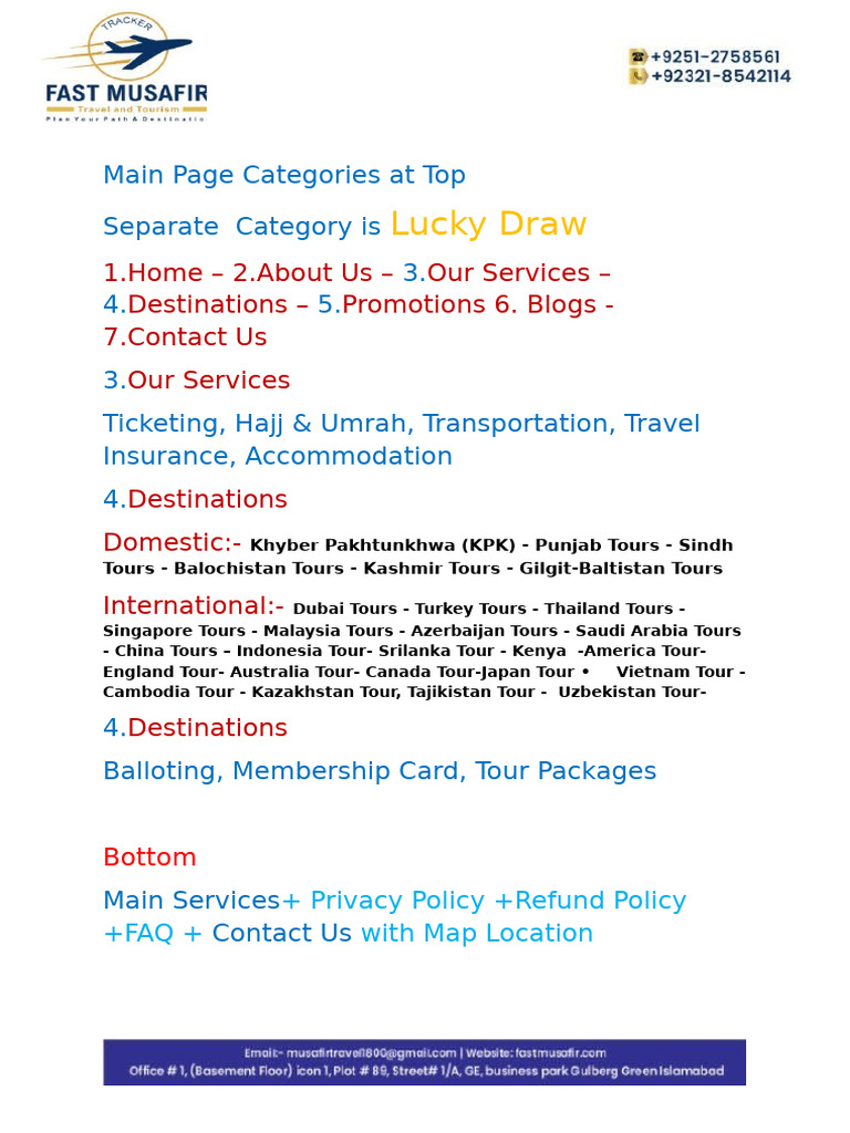 Fast Musafir full site content part 2 | PDF | Hajj | Credit Card