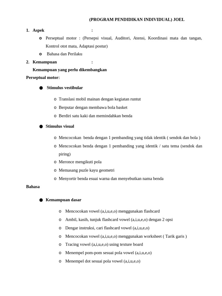 Program Joel - 1 | PDF