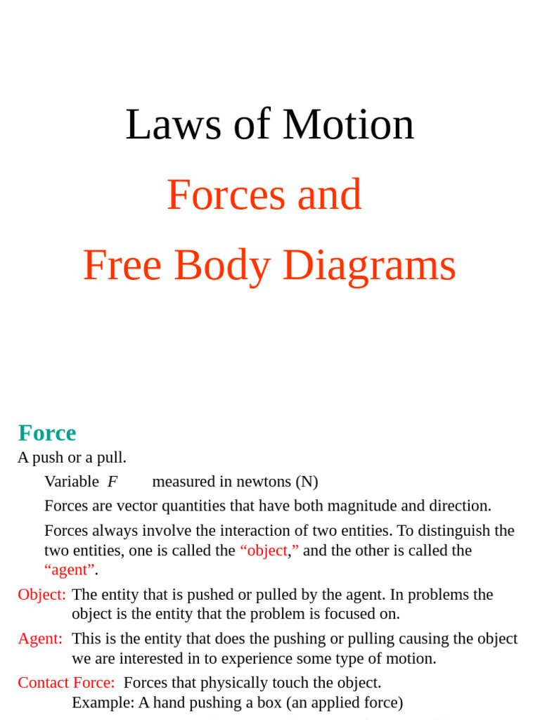 Understanding Forces and Motion Basics | PDF | Force | Mass