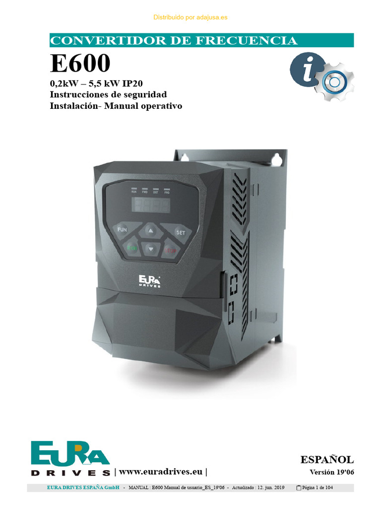 E600 Manual de Usuario - ES - 19'06 | PDF | Fuente de alimentación | Descarga electrostática