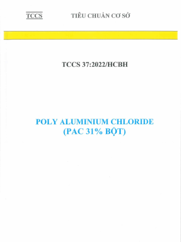 TCCS- PAC 31% BỘT (30-12-2022) HCBH | PDF