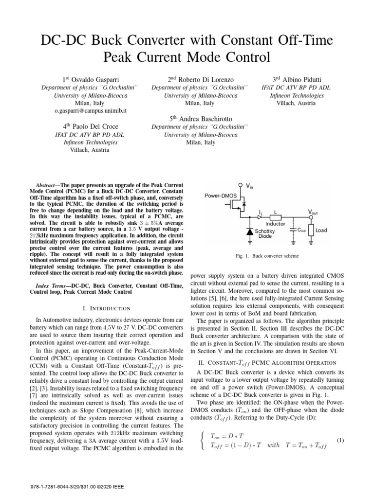 Enhanced Buck Converter Control System | PDF | Electric Power ...