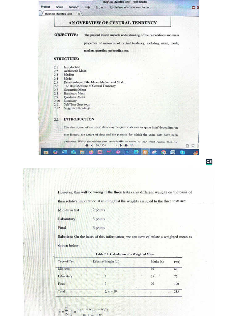 Central Tendency | PDF