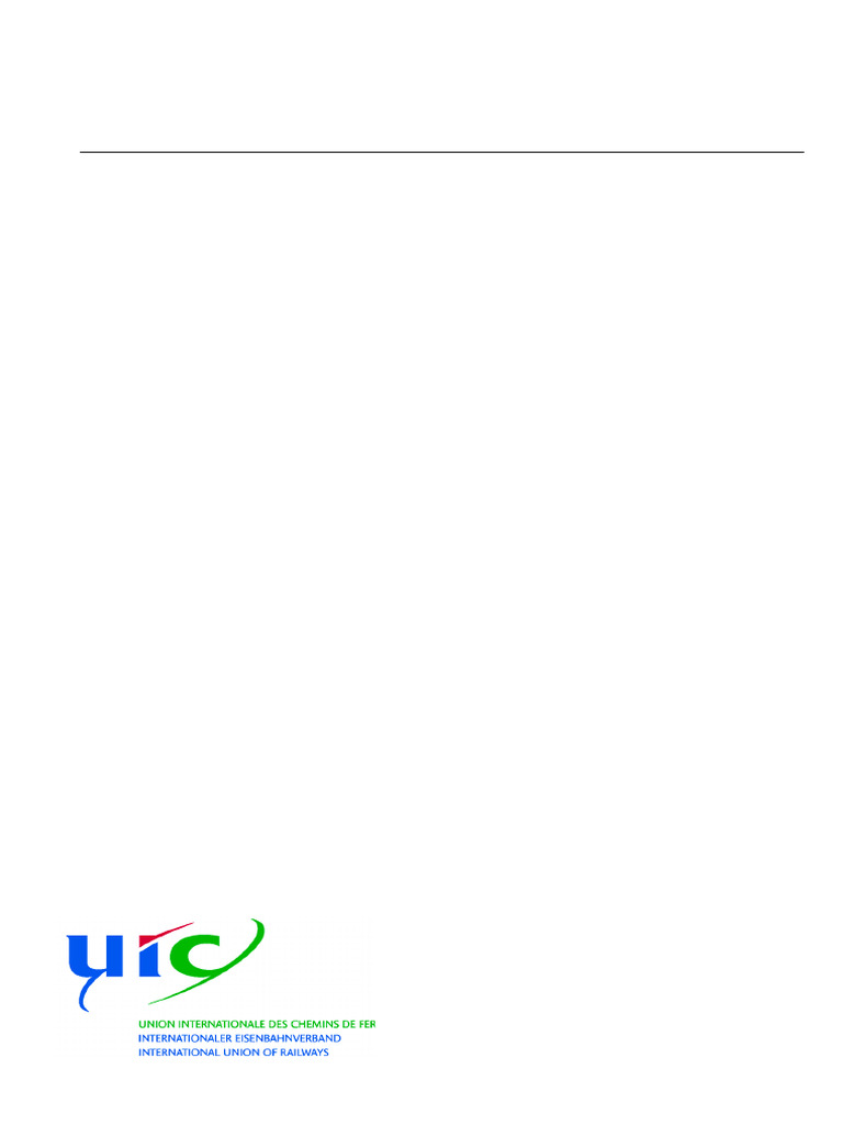 Uic Code: Computer Generation of TCV Sections II and III and Exchange of Fare Information On ...