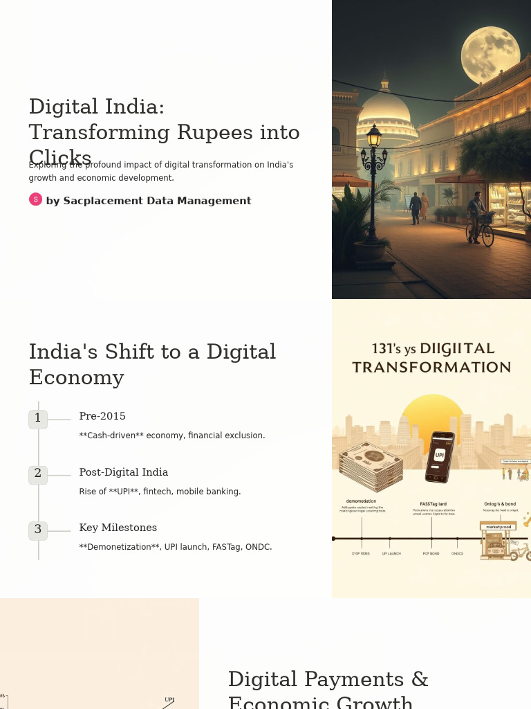 Digital India Transforming Rupees Into Clicks | PDF