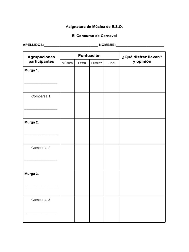 El Concurso | PDF