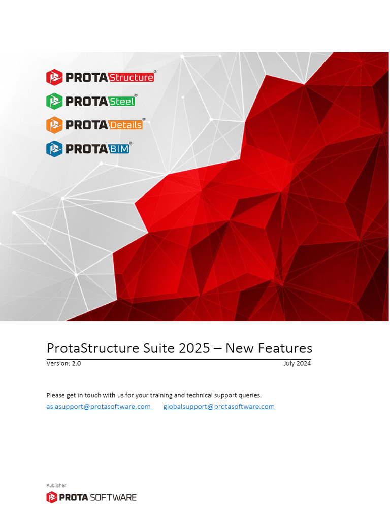 Protastructure Suite 2025 New Features | PDF | Bending | Beam (Structure)