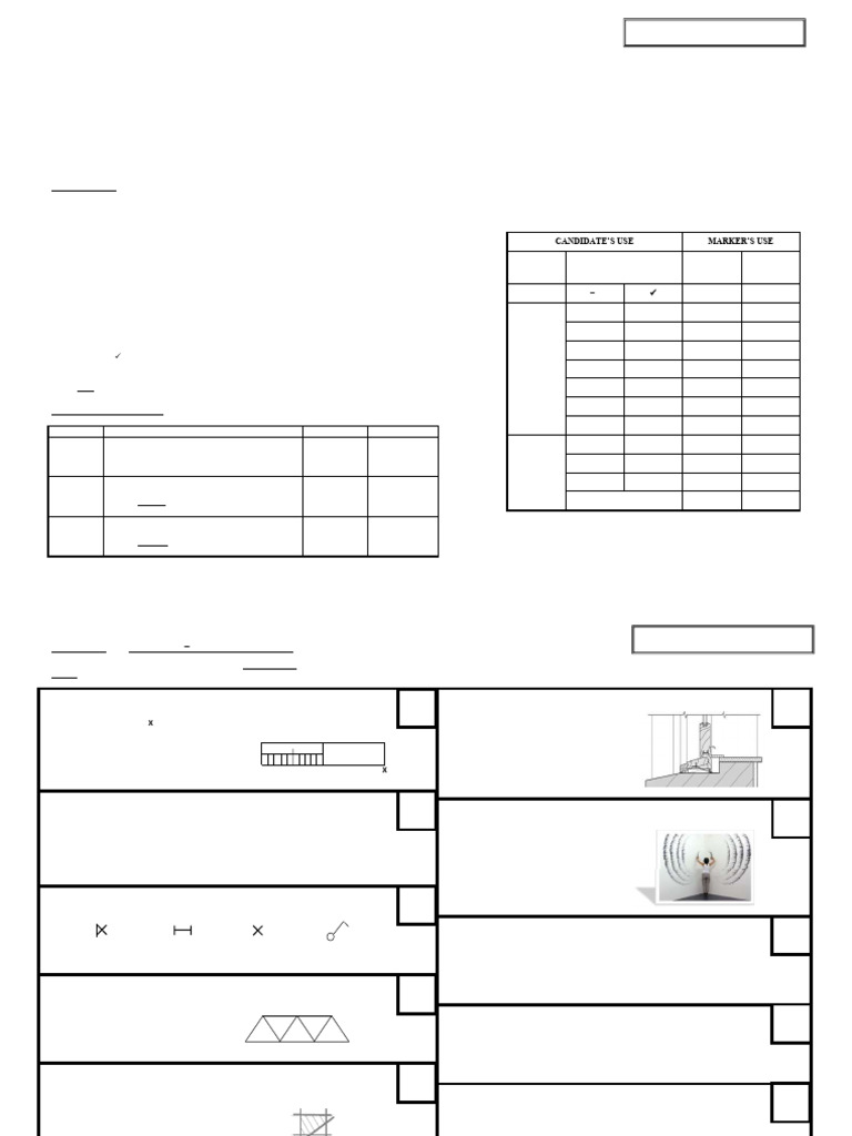 Fiji Year 12 Technical Drawing Exam 2015 | PDF | Triangle | Technical ...