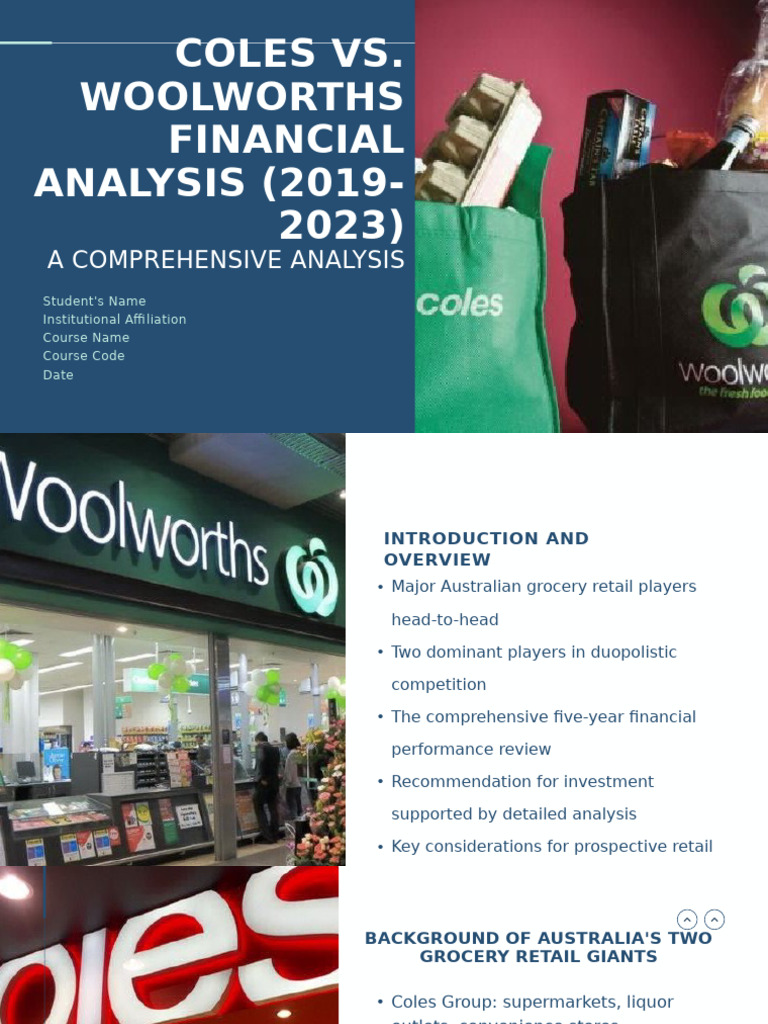 Coles vs Woolworths Financial Analysis 2023 | PDF | Market Liquidity ...