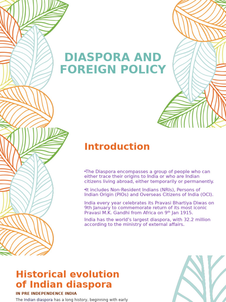 Indian Diaspora's Impact on Foreign Policy | PDF | Human Migration ...