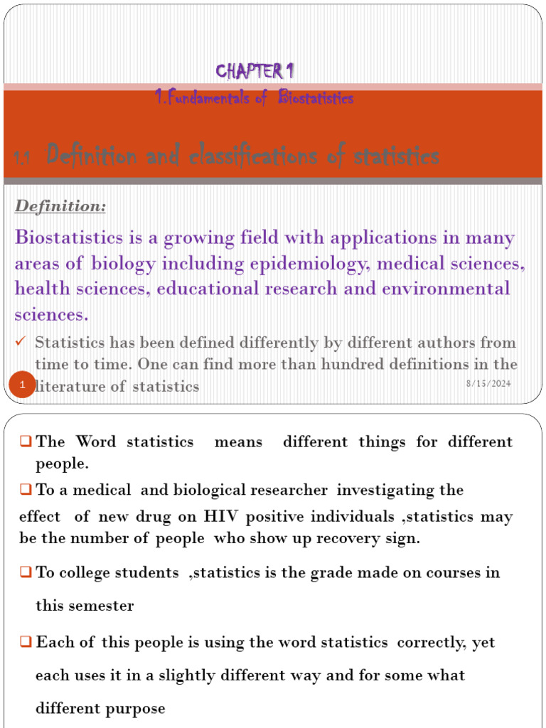 Int Bio Stat Biology Week CH 1-4 | PDF | Statistics | Probability ...