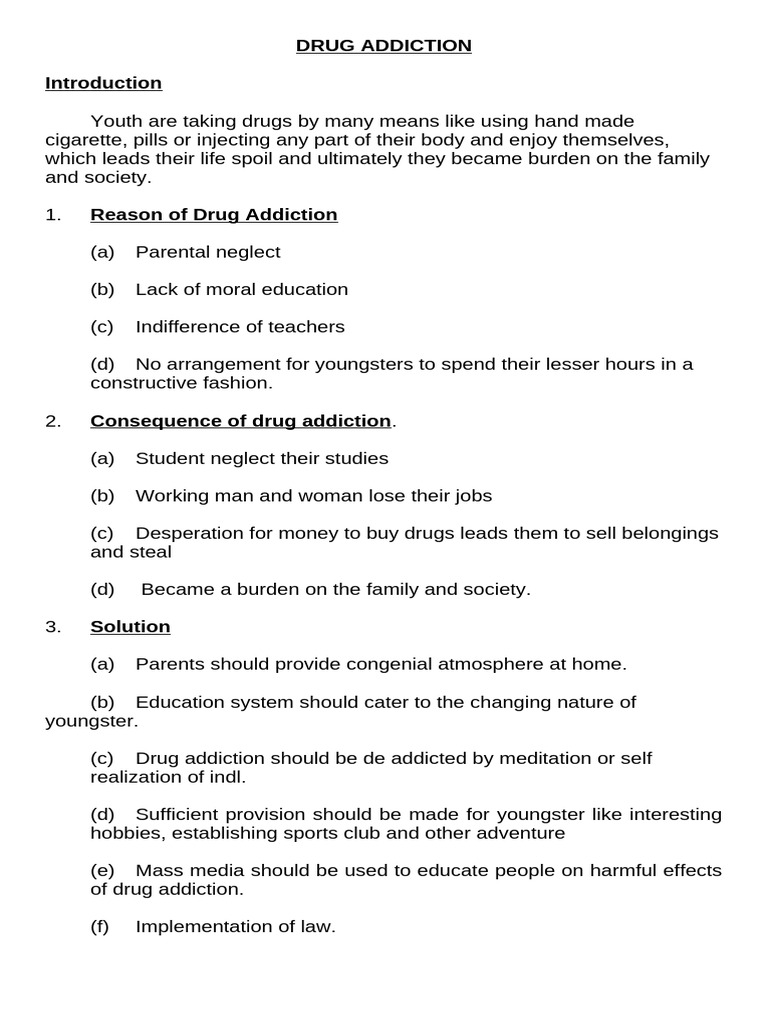 Drug Addiction | PDF