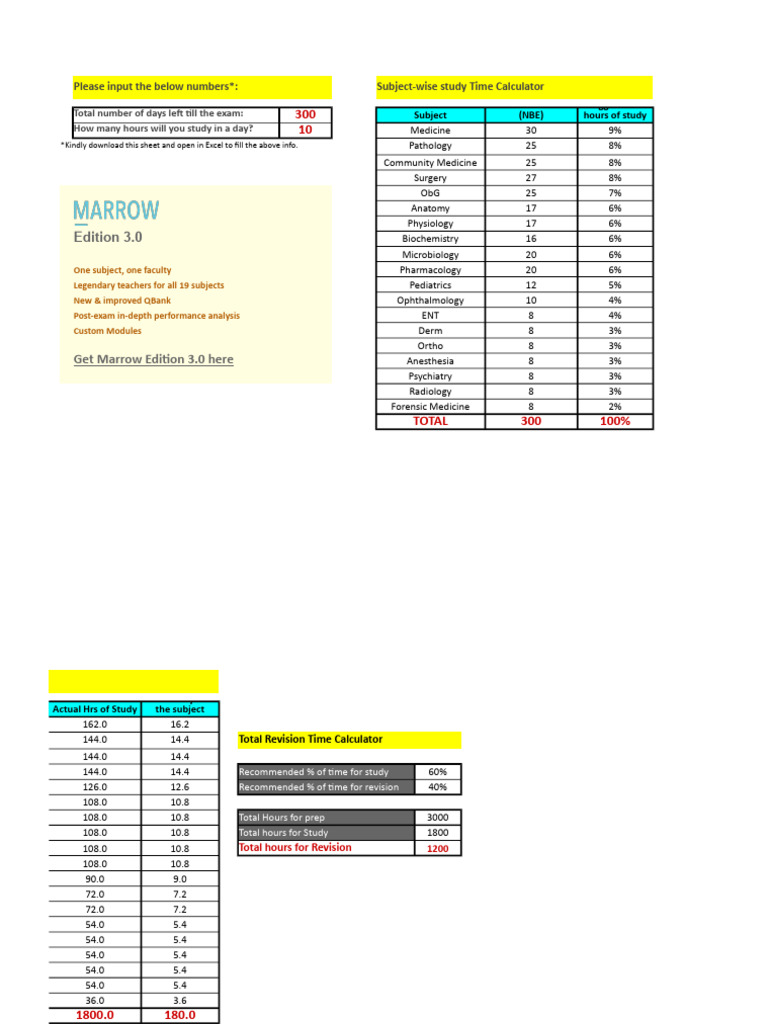 Toaz - Info Marrow Study Planner PR | PDF | Biology | Health Sciences