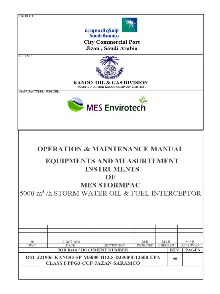 O&m-Oil Interceptor | PDF | Decibel | Electrical Engineering