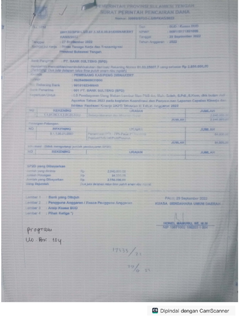 Lembur Capkin Tw 3-2022 | PDF