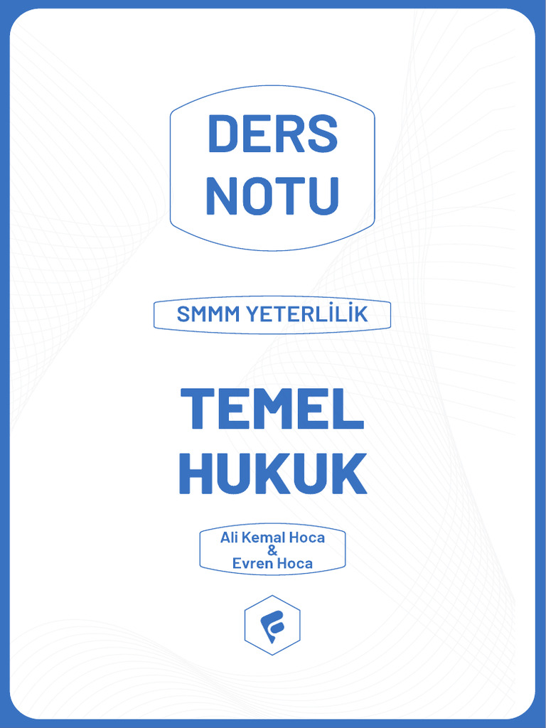 Hukuk Ders Notu | PDF