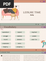 Popular Leisure Activities List | PDF | Leisure | Hobbies