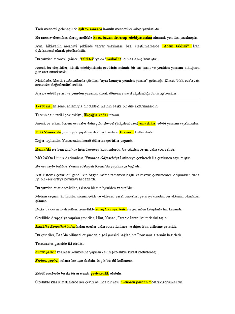 Tercume | PDF