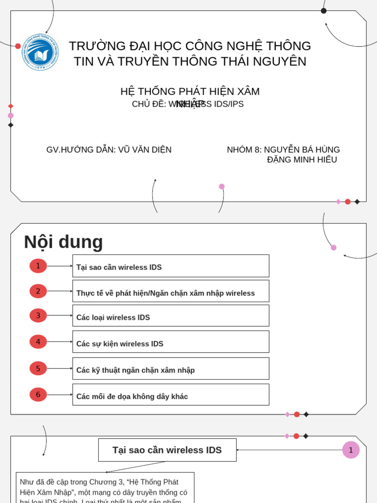 Wireless IDS IPS Nhóm 8 | PDF