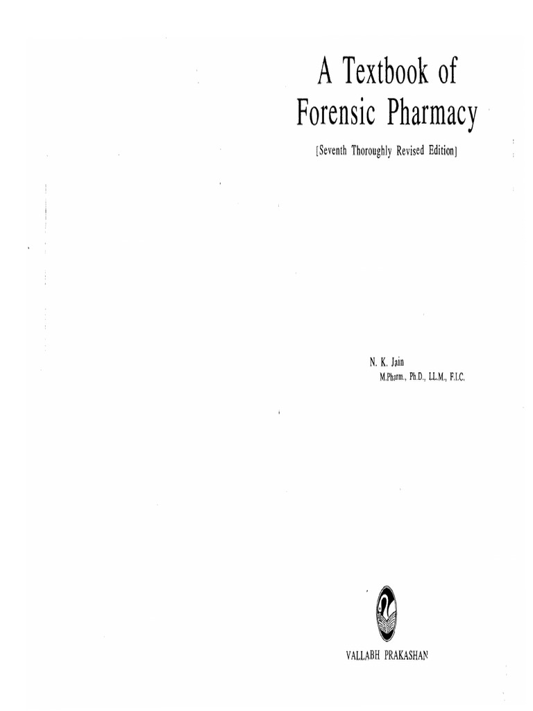NK Jain (Forensic Pharmacy) | PDF