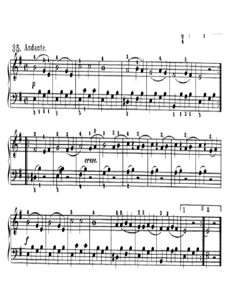 Estudos Gurlitt Piano 7 | PDF