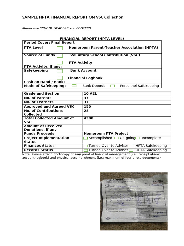 Sample Financial Report | PDF