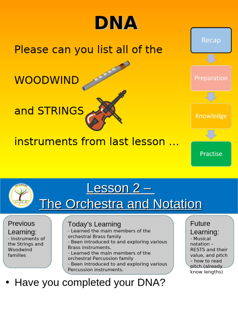 NEW 2023-24 Lesson 2 - Brass and Percussion | PDF | Brass Instruments ...