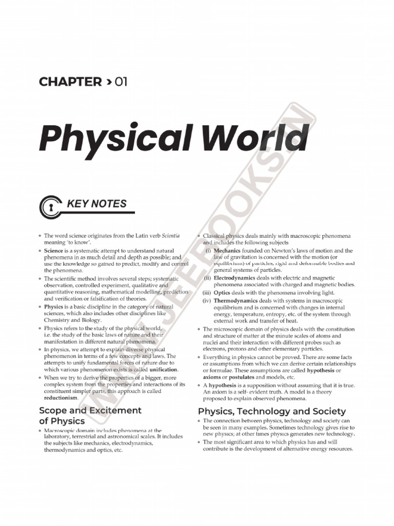 Short Notes - Units and Dimensions | PDF