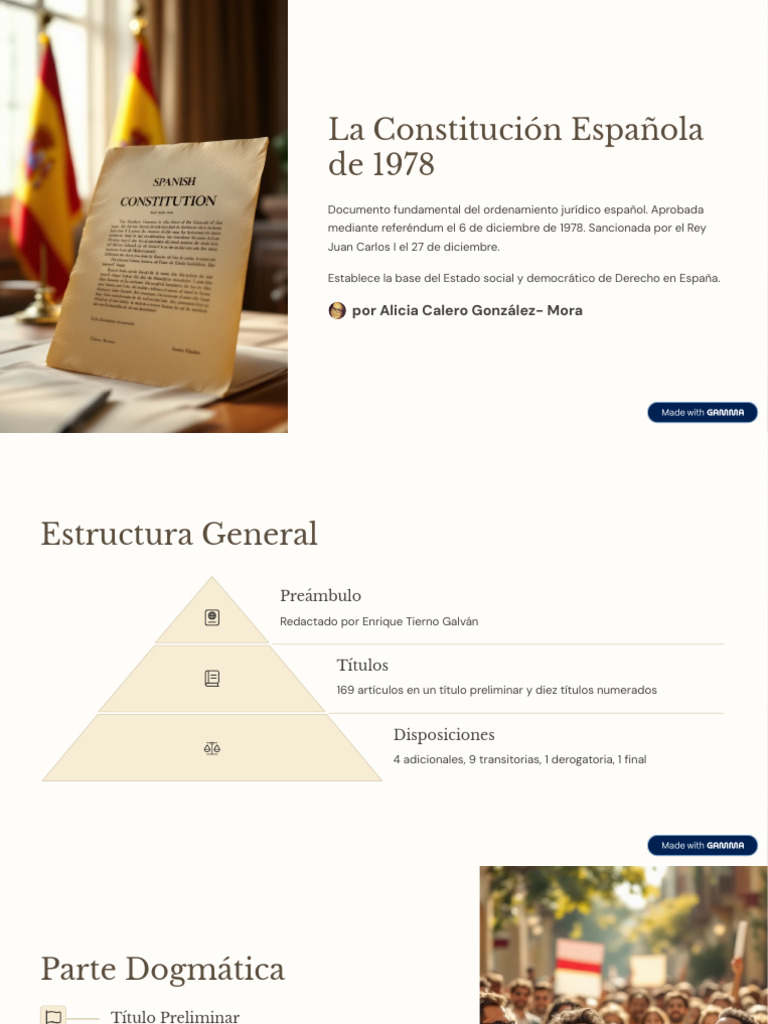 La Constitucion Espanola de 1978 | PDF | Documentos legales | Ley Pública