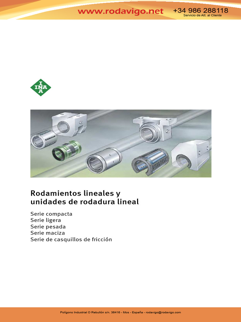 07 Rodamientos Lineales y Unidades de Rodadura Lineal | PDF ...