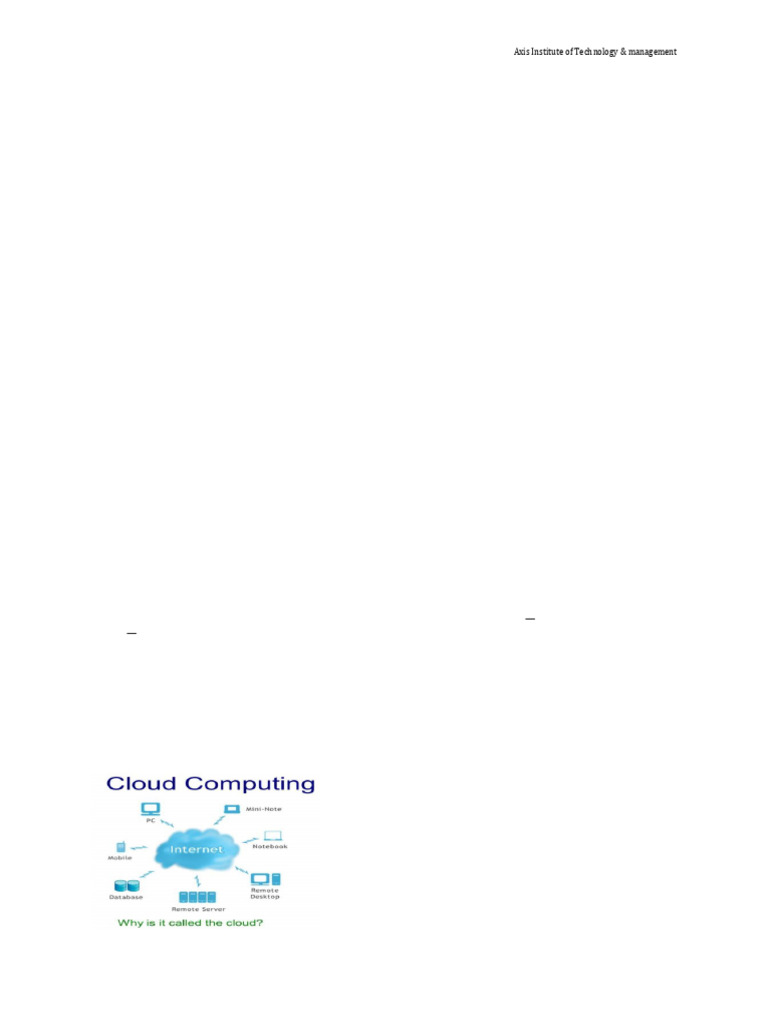 UNIT 1 CC_merged | PDF | Cloud Computing | Scalability