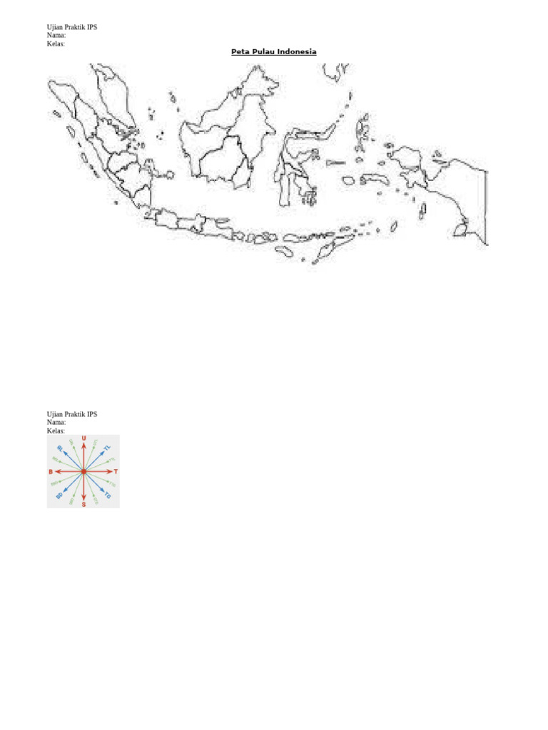 sketsa Peta Pulau Indonesia | PDF