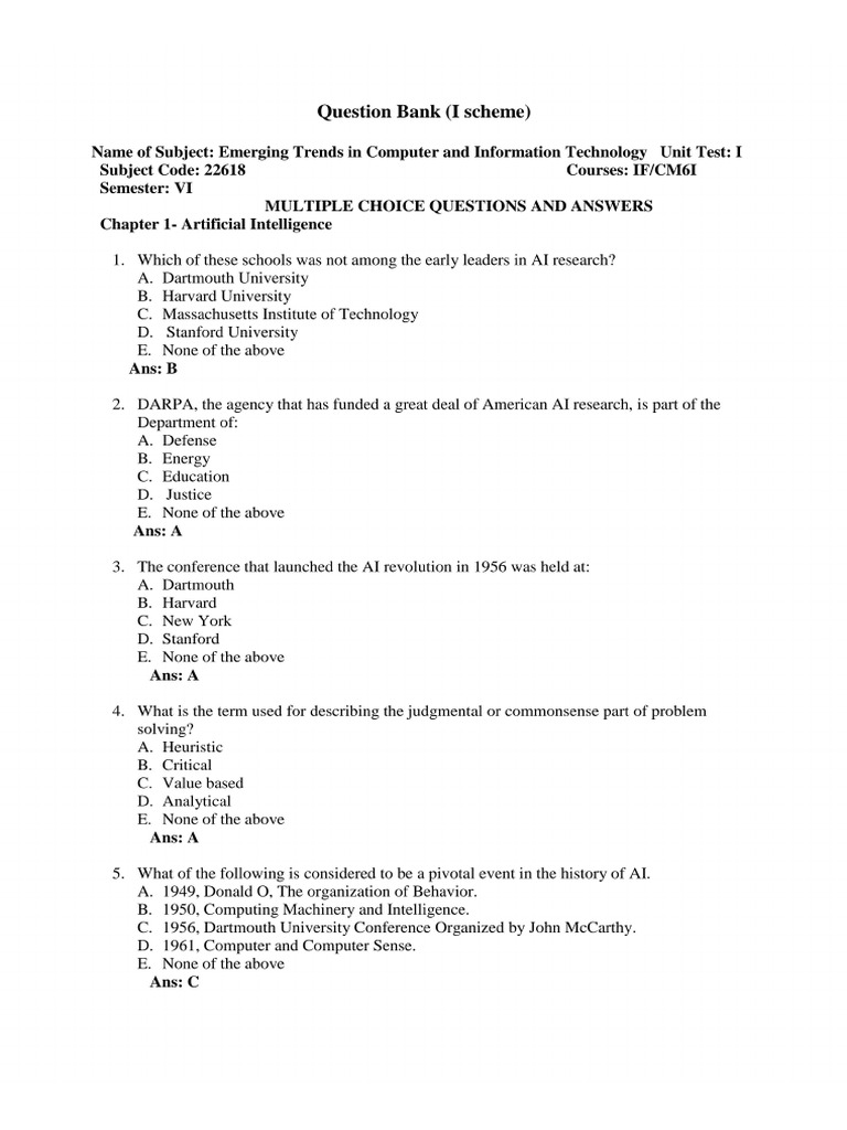 Eti MCQ Set 1 | PDF