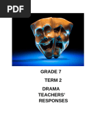 2025 Grade 7 Term 2 Drama Worksheet | PDF