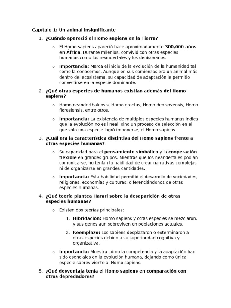 Evolución del Homo sapiens y su Dominio | PDF | Sociedad | Humano