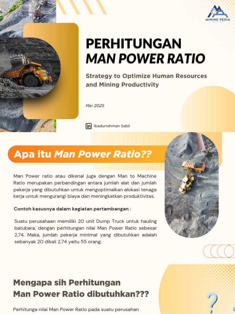 Perhitungan Manpower Ratio | PDF