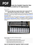 Capacitor Bank Calculation Example | PDF | Capacitor | Metrology