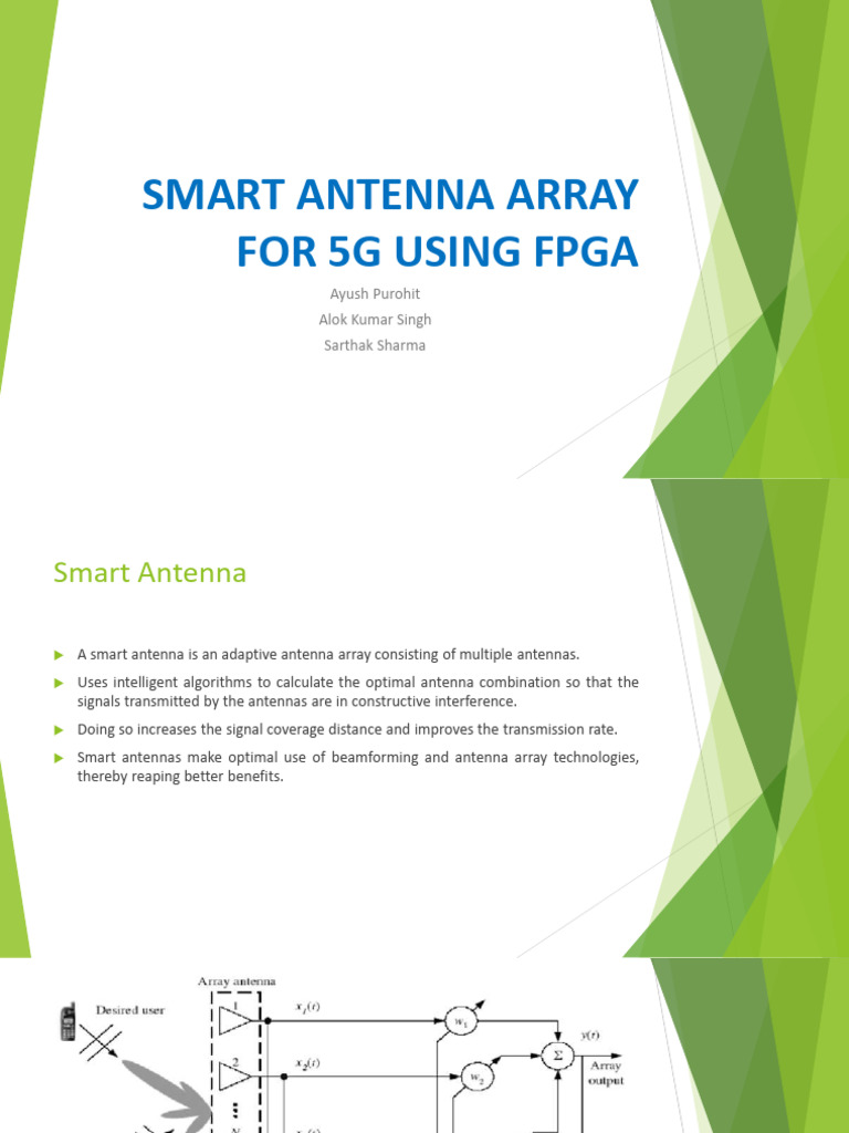 SMART ANTENNA ARRAY FOR 5G USING FPGA | PDF | Antenna (Radio) | Electrical Engineering
