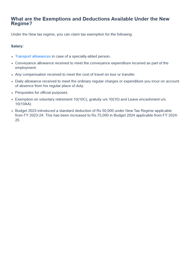 Section 115BAC of Income Tax Act_ New Tax Regime Slabs, Deductions and ...