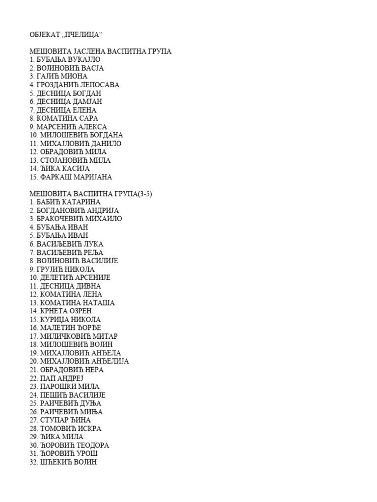 Objekat Pcelica | PDF