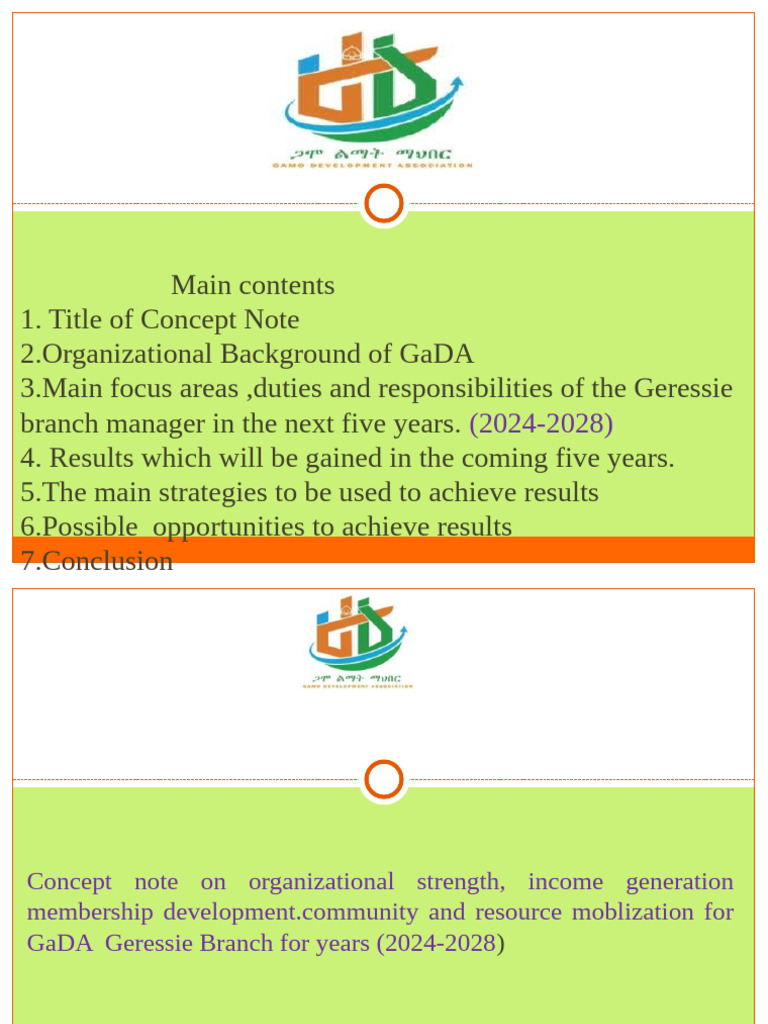 Concept Note On Grese Branch | PDF | Agriculture | Economies
