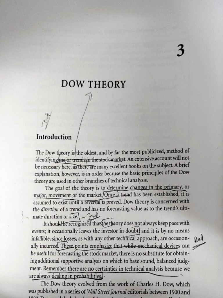 Dow Theory and Chart Construction | PDF | Market Trend | Technical Analysis