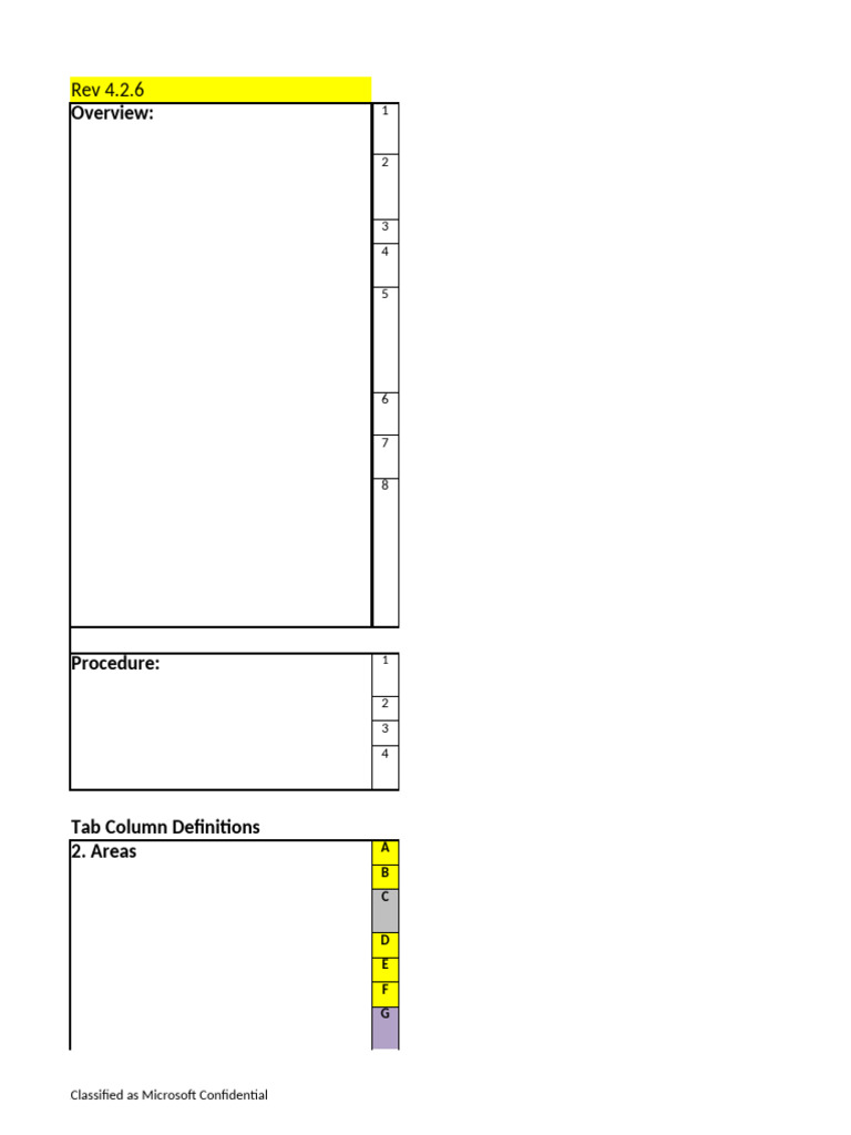 CMMS Equipment Template v4.2.6 COLT (Rev C) | PDF