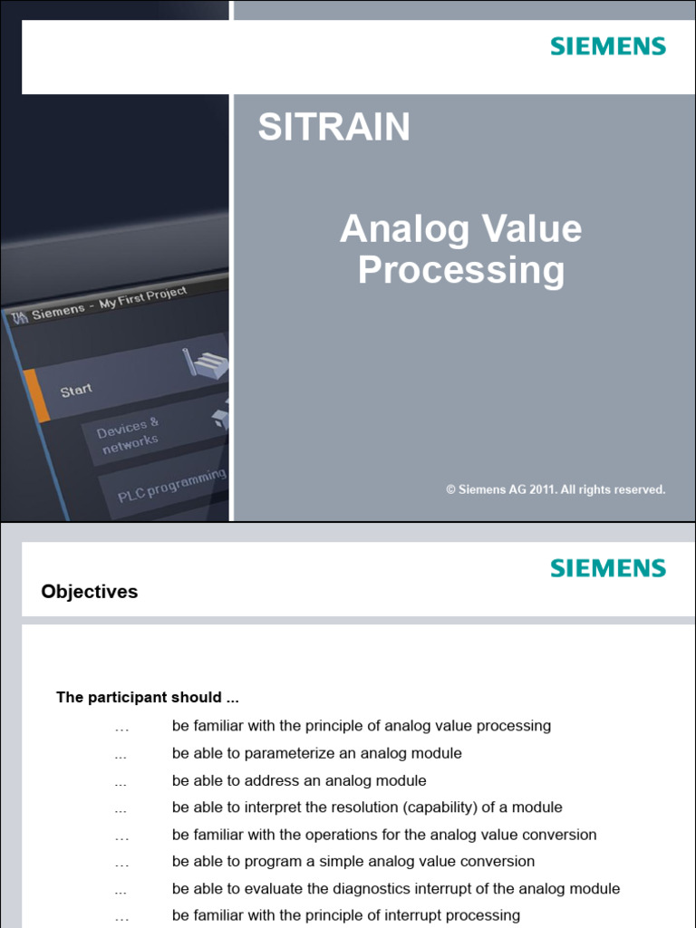 03 Analog Value Processing en | PDF | Computer Engineering | Electrical Engineering
