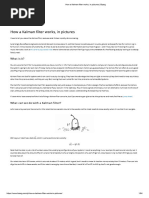 Kalman Filter Explained Visually | PDF | Kalman Filter | Statistical Theory
