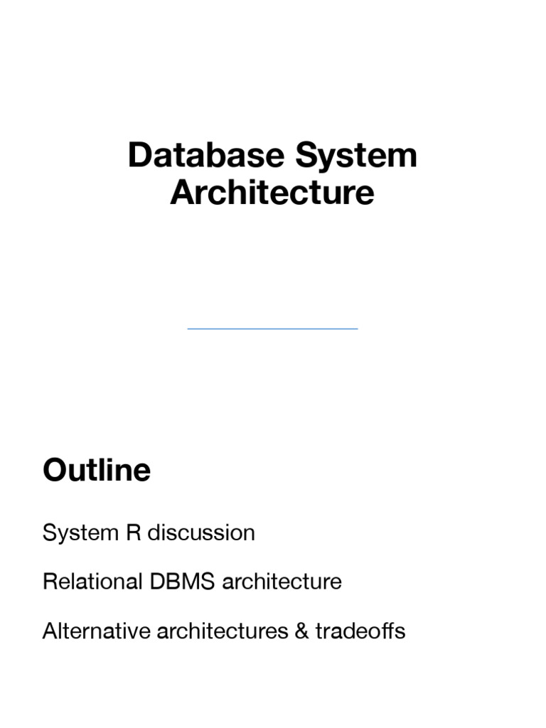 ADB-Course-Chapter_2 - Database System Architecture | PDF | Hard Disk Drive | Databases